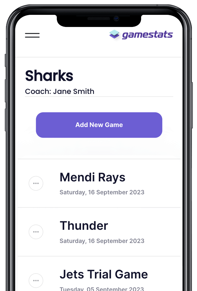 Gamestats – Netball coaching with real-time stats